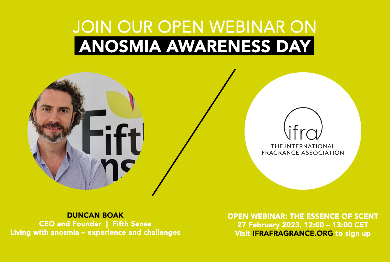 Anosmia Awareness Day Open Webinar Organised by IFRA - SmellTaste
