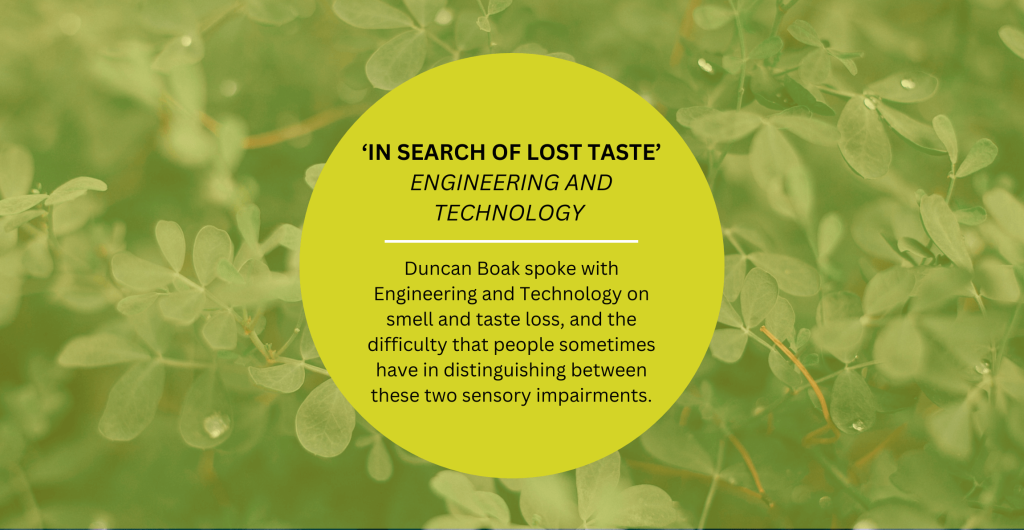 Engineering and Technology: In Search of Lost Taste - SmellTaste